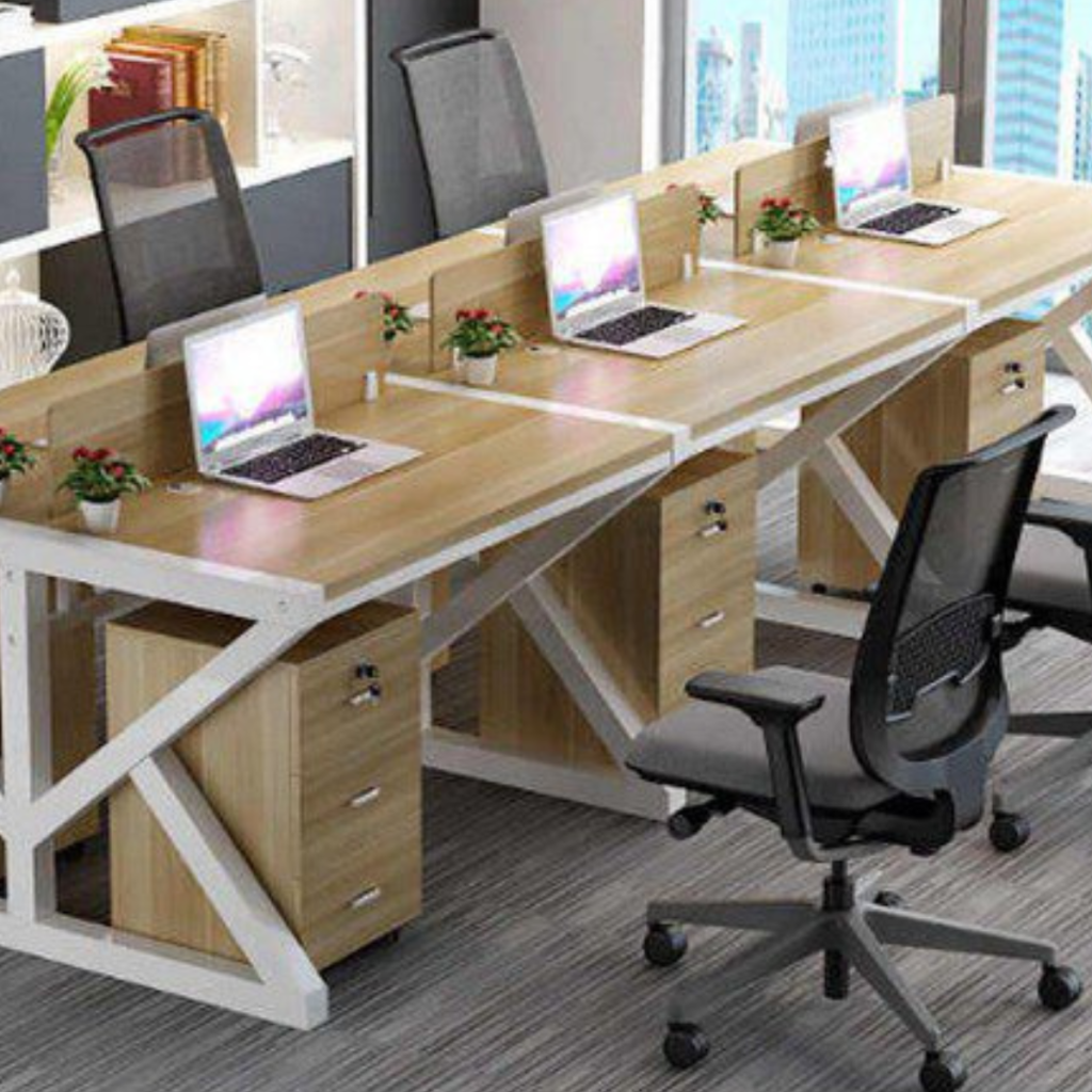 Custom Meja Kantor Staff - Interior Kantor